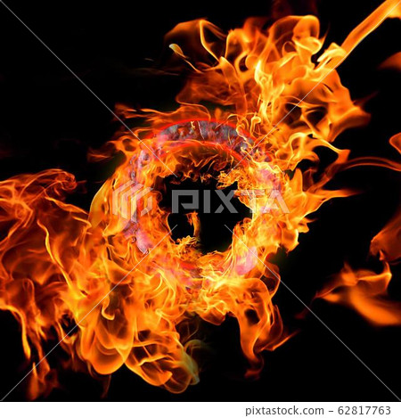 Abstract circular flame - Stock Illustration [62817763] - PIXTA