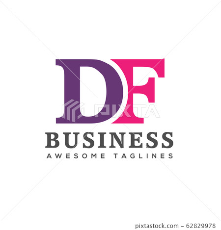 creative Letter DF logo design - Stock Illustration [62829978] - PIXTA