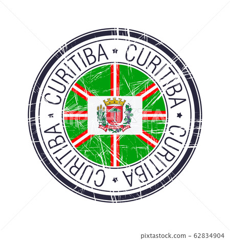 City of Curitiba, Brazil vector stamp - Stock Illustration [62834904 ...