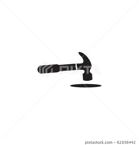 Hammer tool logo design vector template - Stock Illustration [62836442 ...