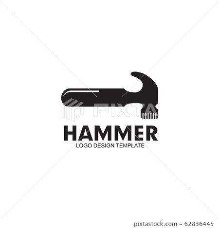Hammer logo design vector template - Stock Illustration [62836445] - PIXTA