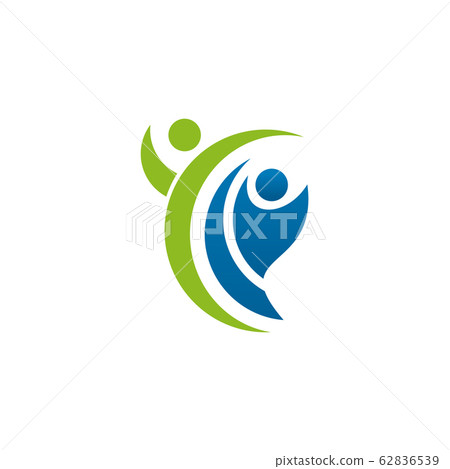 Human character icon logo design vector template - Stock Illustration ...