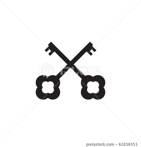 Simple key logo icon design vector template - Stock Illustration ...