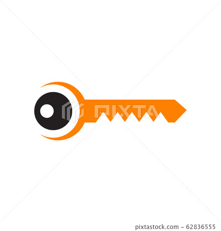 Simple key logo icon design vector template - Stock Illustration ...