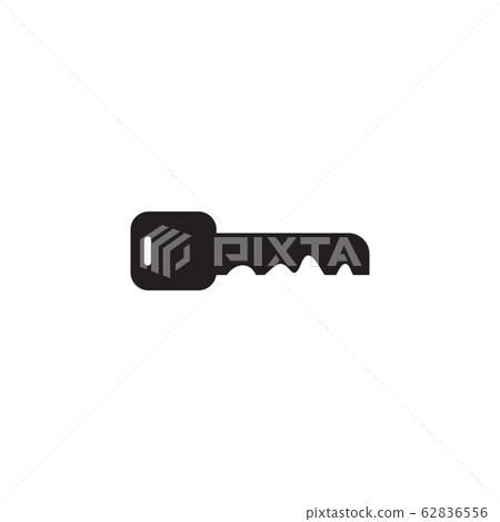 Simple key logo icon design vector template-插圖素材 [62836556] - PIXTA圖庫