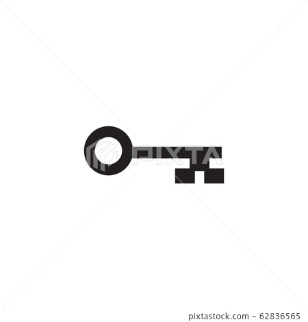 Simple key logo icon design vector template - Stock Illustration ...