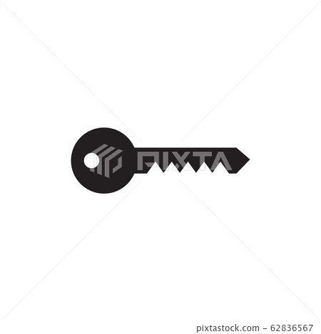 Simple key logo icon design vector template - Stock Illustration ...