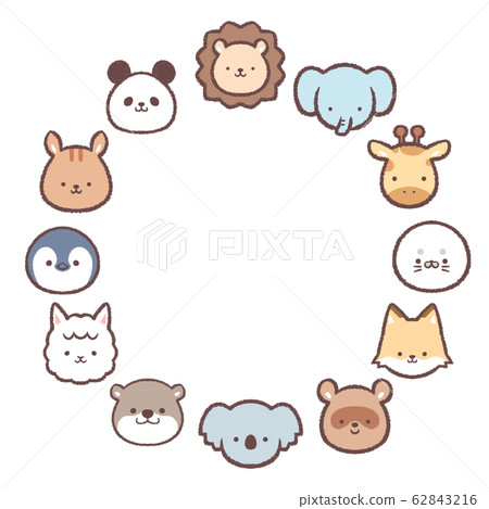Animal frame circle - Stock Illustration [62843216] - PIXTA