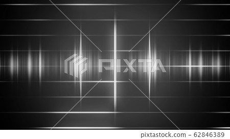 An Abstract White sound form on the black - Stock Illustration ...