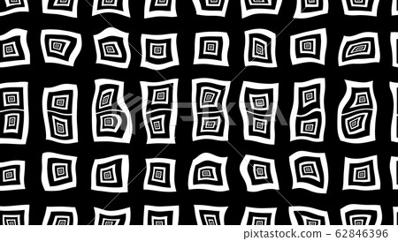 Black and white opt art square illusion - Stock Illustration [62846396 ...