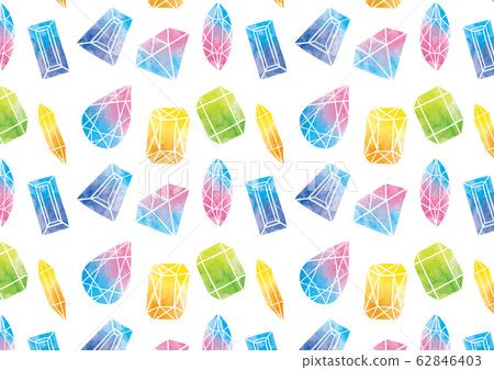 Jewel illustration background pattern - Stock Illustration [62846403 ...