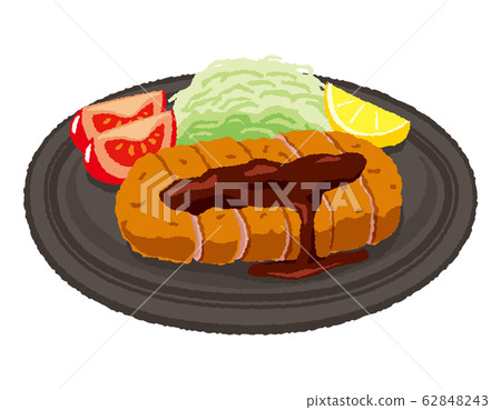Illustration of tonkatsu - Stock Illustration [62848243] - PIXTA