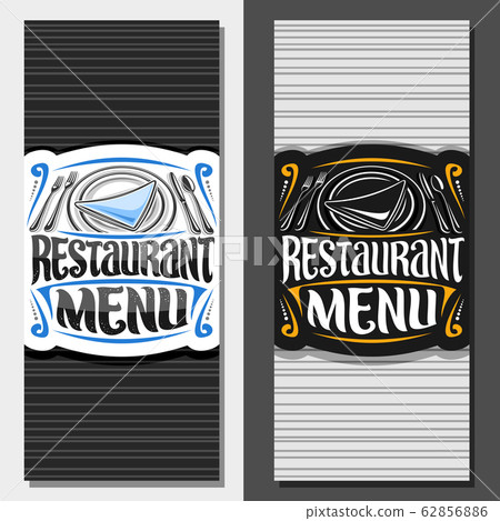 Vector layouts for Restaurant Menu - Stock Illustration [62856886] - PIXTA