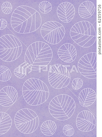 Round leaf pattern purple - Stock Illustration [62859716] - PIXTA