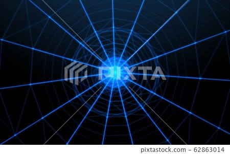 Blue circle with tech lines background - Stock Illustration [62863014 ...