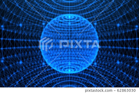 Abstract blule global lines background. - Stock Illustration [62863030 ...