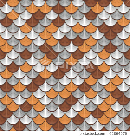 Seamless colorful river fish scales - Stock Illustration [62864976] - PIXTA