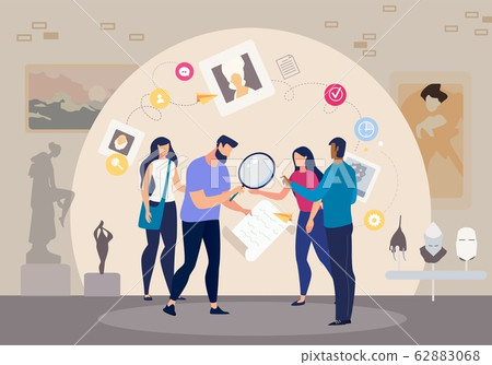 People Planning Visit in Museum Vector Concept-插圖素材 [62883068] - PIXTA圖庫