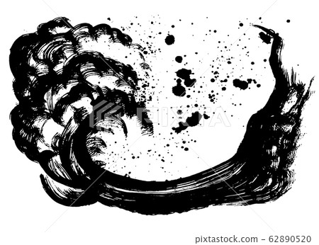 Whirlpool brush brush illustration handwriting - Stock Illustration ...