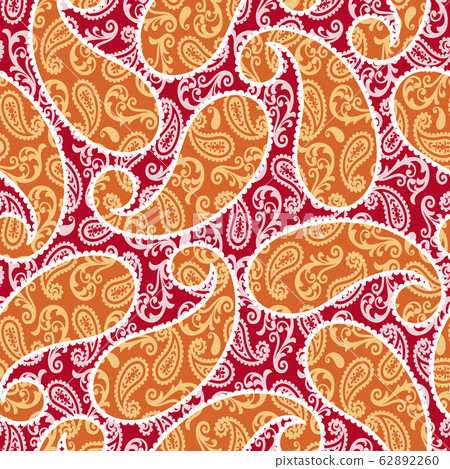 Modern paisley pattern - Stock Illustration [62892260] - PIXTA