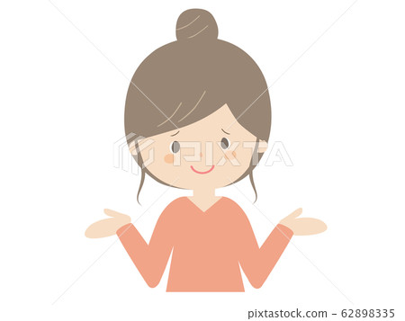 Young woman saying I do not know - Stock Illustration [62898335] - PIXTA