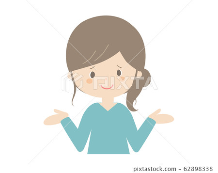 Young woman saying I do not know - Stock Illustration [62898338] - PIXTA