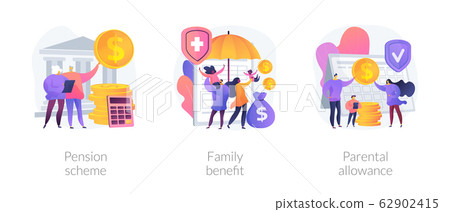 Social security payments abstract concept... - Stock Illustration ...