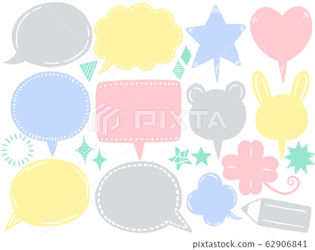 Callout (no text, no main line, pastel color) - Stock Illustration ...