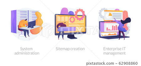 Web administration vector concept metaphors - Stock Illustration ...
