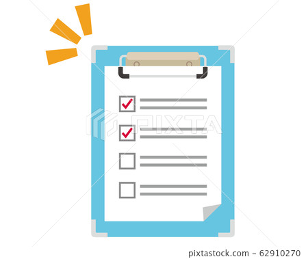 Binder file paper checklist checklist list - Stock Illustration ...
