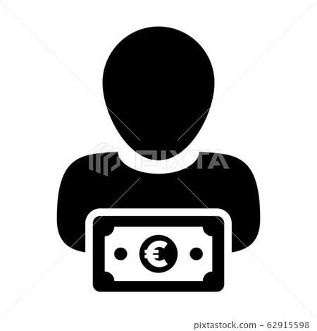 Payment icon vector male user person profile - Stock Illustration ...