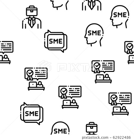 Sme Business Company Seamless Pattern Vector - Stock Illustration ...