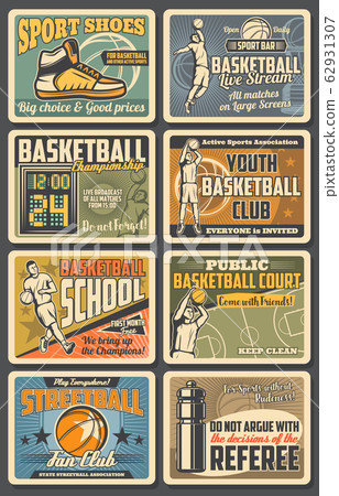 Basketball fan club, streetball sport school - Stock Illustration ...