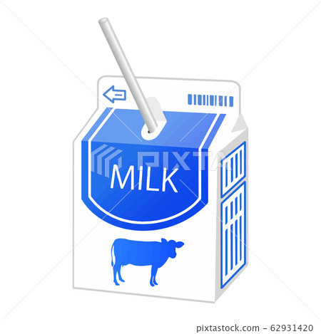 Milk (paper pack 500ml) - Stock Illustration [62931420] - PIXTA