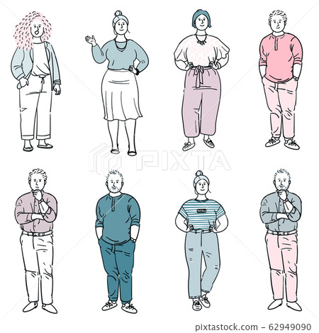 Fortunate people set - Stock Illustration [62949090] - PIXTA