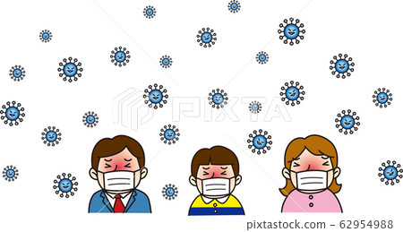 Prevent with mask - Stock Illustration [62954988] - PIXTA