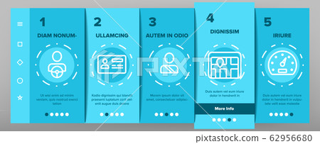 Driver Onboarding Icons Set Vector - Stock Illustration [62956680] - PIXTA
