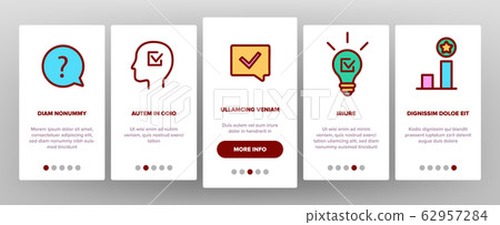 Quiz Game Onboarding Icons Set Vector - Stock Illustration [62957284 ...