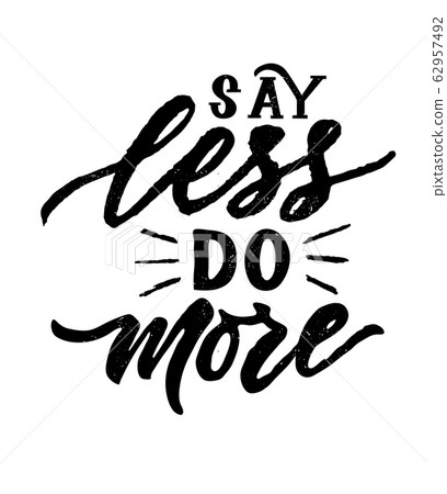 Hand brush calligraphy texture lettering Say... - Stock Illustration ...