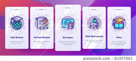 Graduation Onboarding Vector - Stock Illustration [62957861] - PIXTA