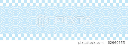 A bar with a continuous wave pattern and upper... - Stock Illustration ...