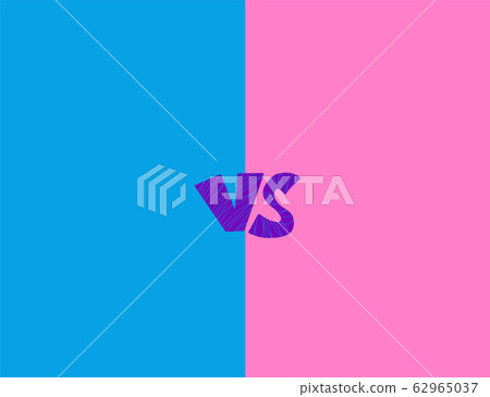 VS screen. Versus vector sign with copy space. - Stock Illustration ...