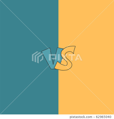 VS screen. Versus vector sign with copy space. - Stock Illustration ...