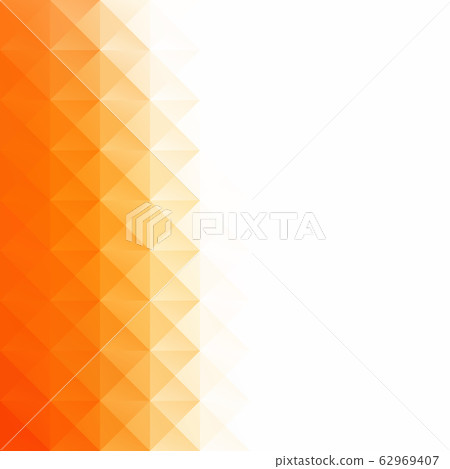 Orange Grid Mosaic Background, Creative Design - Stock Illustration ...