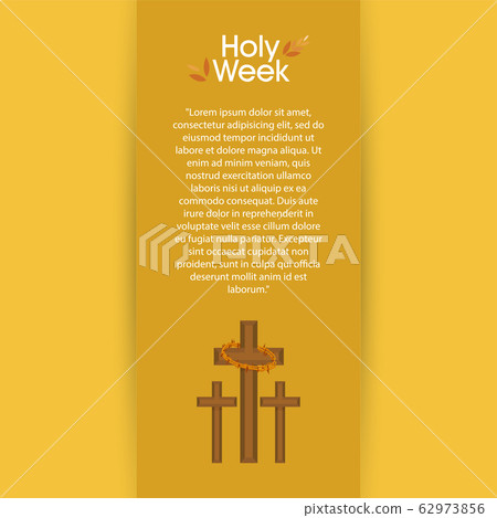 Holy week poster - Stock Illustration [62973856] - PIXTA