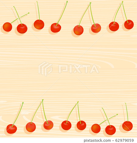 Cherry frame background on message board - Stock Illustration [62979059 ...