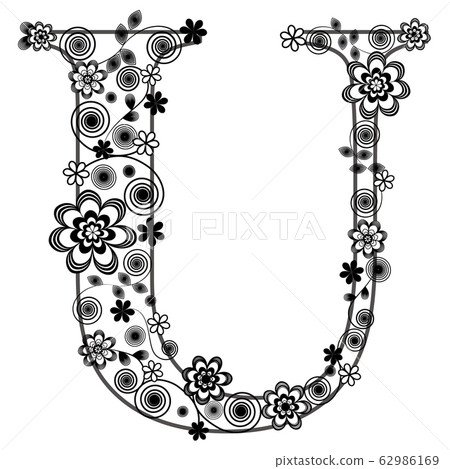 Design font alphabet "U" - Stock Illustration [62986169] - PIXTA