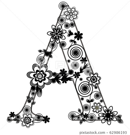 Design font alphabet "A" - Stock Illustration [62986193] - PIXTA