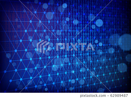 Blue cyber digital image gradient geometric... - Stock Illustration ...