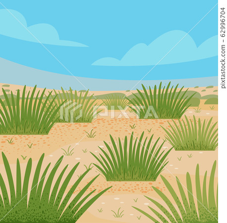 Desert Grasses Illustration - Stock Illustration [62996704] - PIXTA
